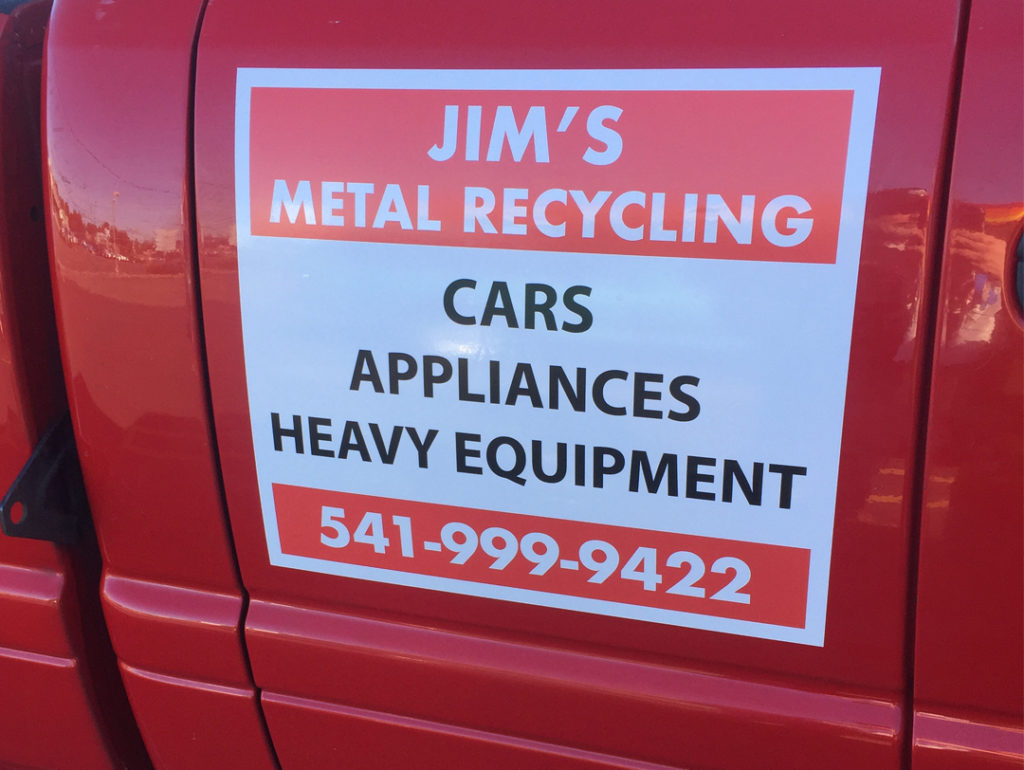 Jims Metal Recycling - Vinyl Sticker - WestCoast Media Group