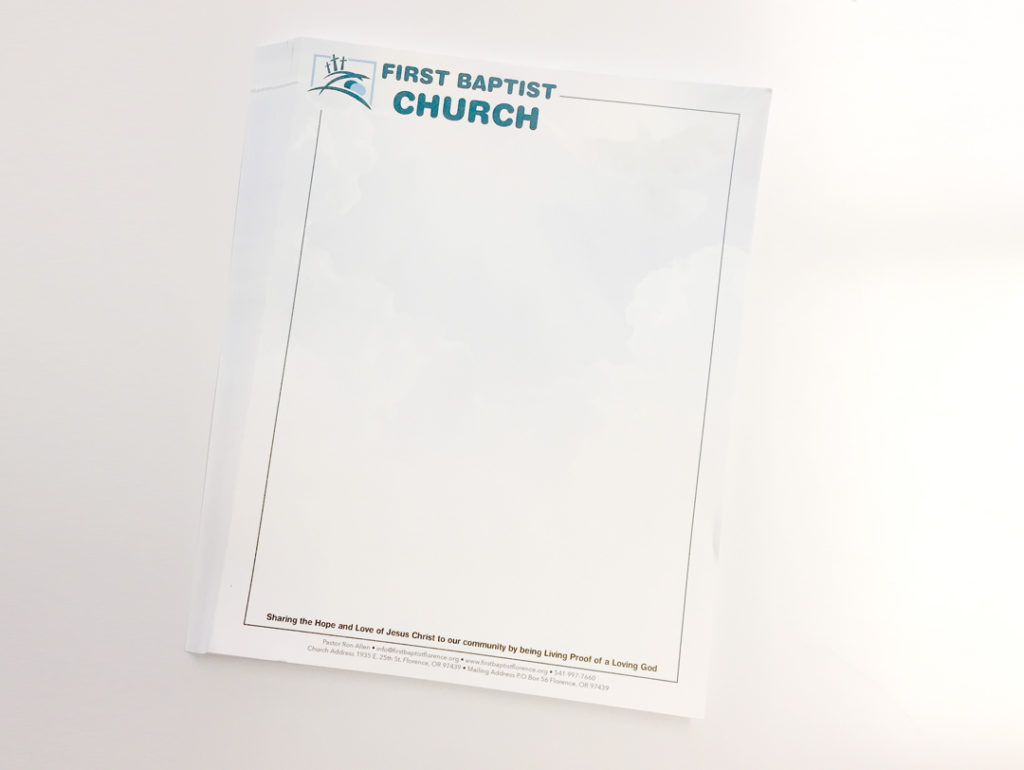 First Baptist Church - Letterheads - WestCoast Media Group