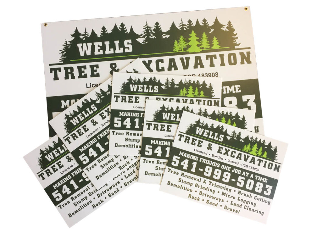 Wells Tree & Excavation - Signs - WestCoast Media Group