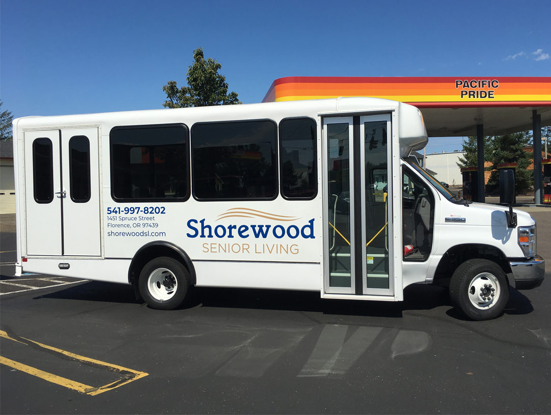 Shorewood Senior Living - Vinyl Graphics on Bus - WestCoast Media Group
